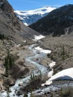 Ruta a la cascada del glaciar Bow, Parque Nacional de Banff