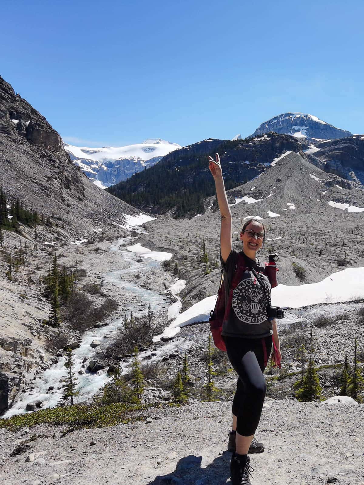 Ruta a la cascada del glaciar Bow, Parque Nacional de Banff