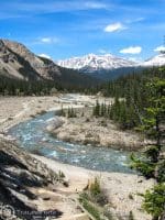Ruta a la cascada del glaciar Bow, Parque Nacional de Banff