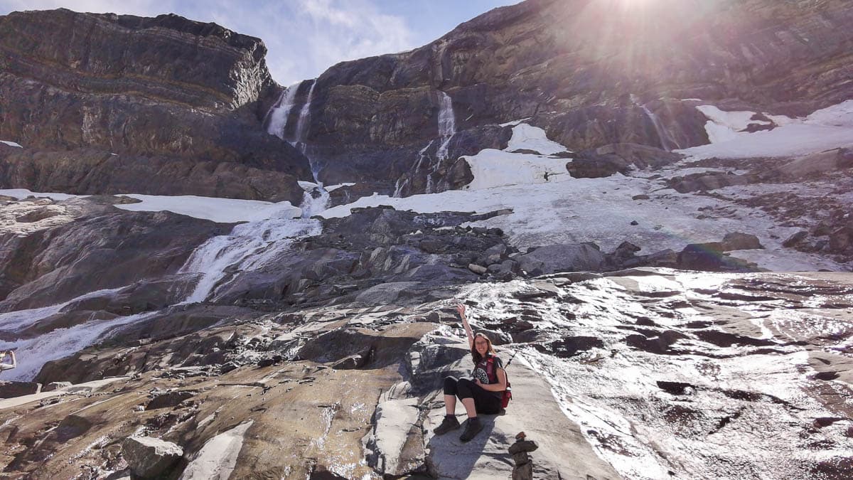 Ruta a la cascada del glaciar Bow, Parque Nacional de Banff