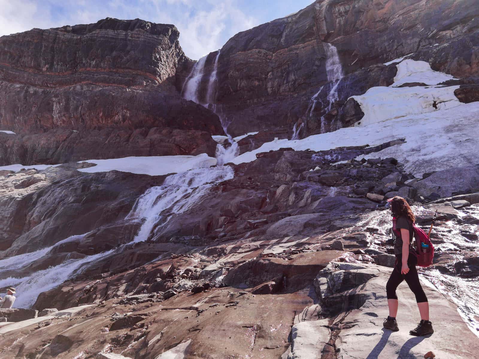 Ruta a la cascada del glaciar Bow, Parque Nacional de Banff