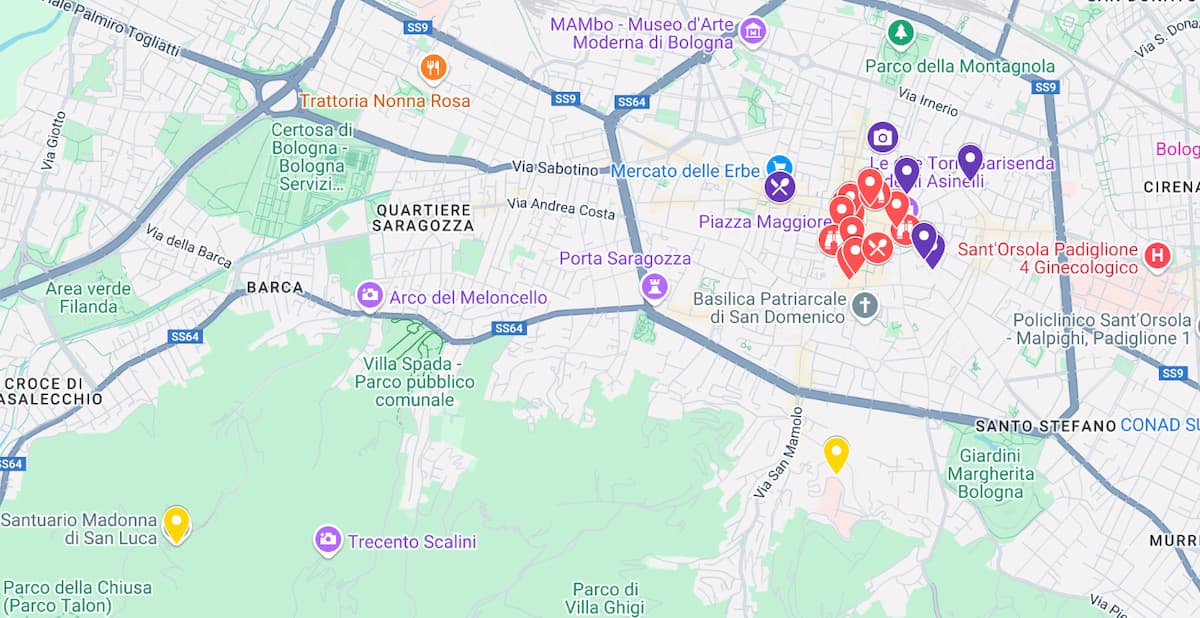 Qué ver en Bolonia en 2 días + MAPA y alrededores